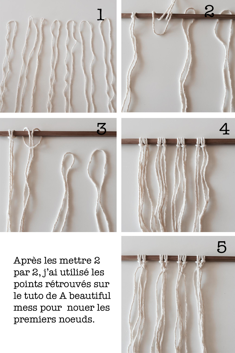 DIY : J’ai réalisé un rideau en macramé chez moi (tuto inside ...